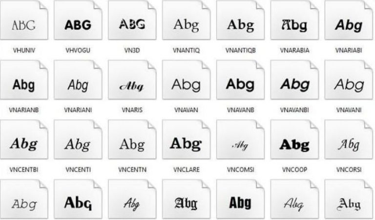 Tải Font ABC Hỗ Trợ Gõ Tiếng Việt Đầy Đủ Mới Nhất 2023