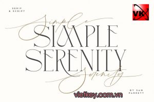 Tải Font Simple Serenity Việt Hóa Viết Tay Hiện Đại 2023