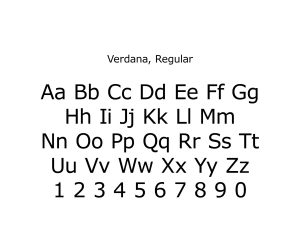 Tải Font Verdana Phong Cách Humanist Sans Serif Độc Đáo
