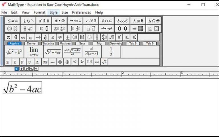 Tải MathType 6.9 Full Crack Bản Quyền Miễn Phí Chi Tiết Từ A - Z